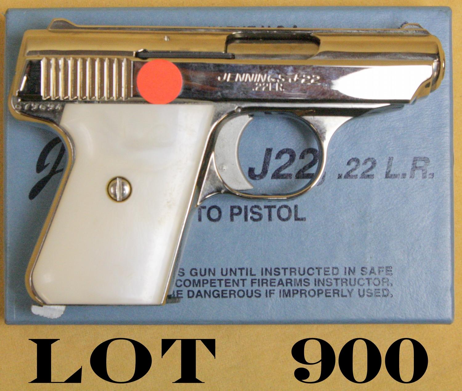 Jennings Model J22 semi-auto pocket pistol, .22LR cal., 2-1/2” barrel ...