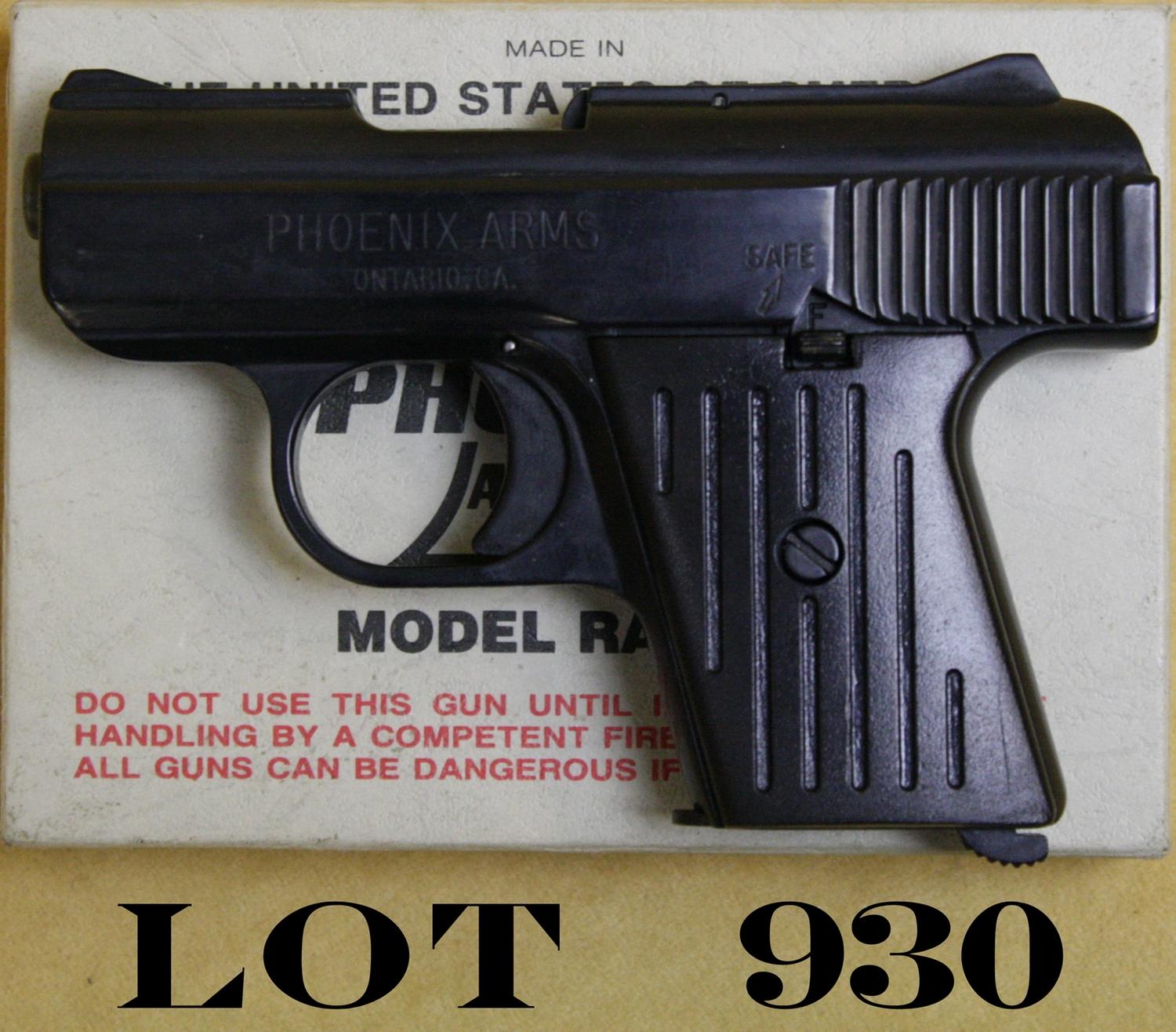 Phoenix Arms Raven Model semi-auto pocket pistol, .25 cal., 2-1/2 ...