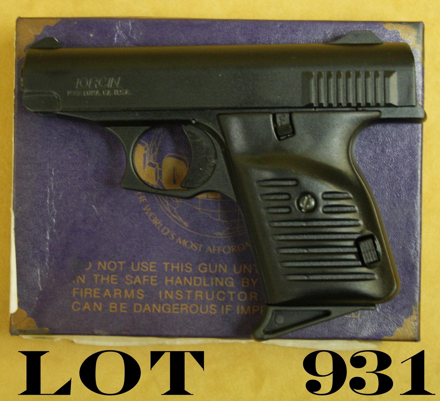 Lorcin Model L22 semi-auto pocket pistol, .22 cal., 2-1/2” barrel ...