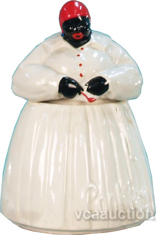 Early Embossed Ceramic McCoy "Mammy" Figure Cookie Jar