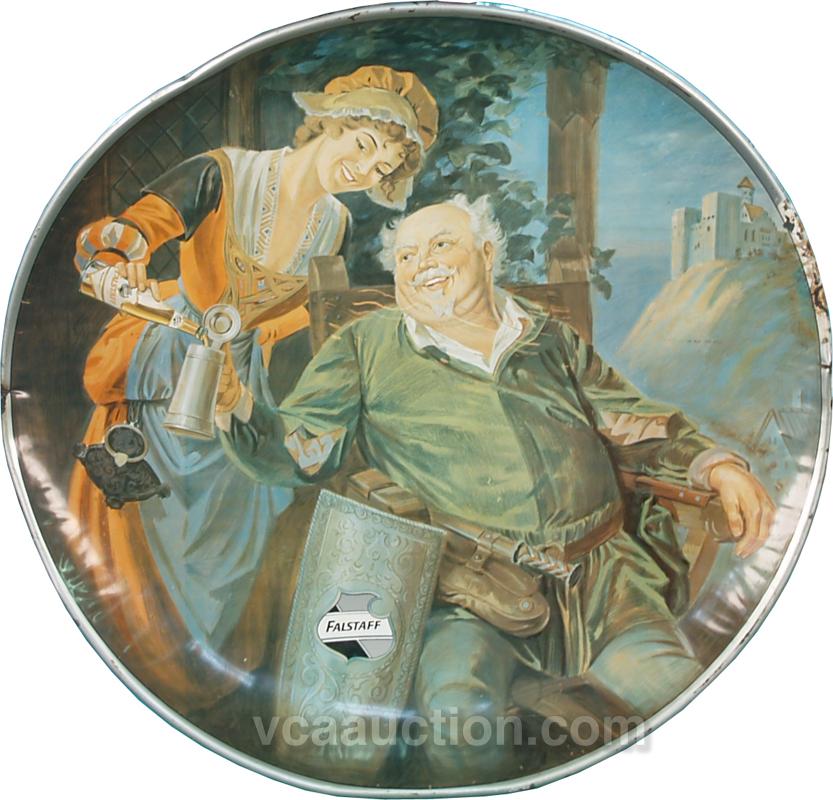 Falstaff Beer Tin Charger