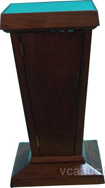 Fancy Mahogany Display Pedestal Stand