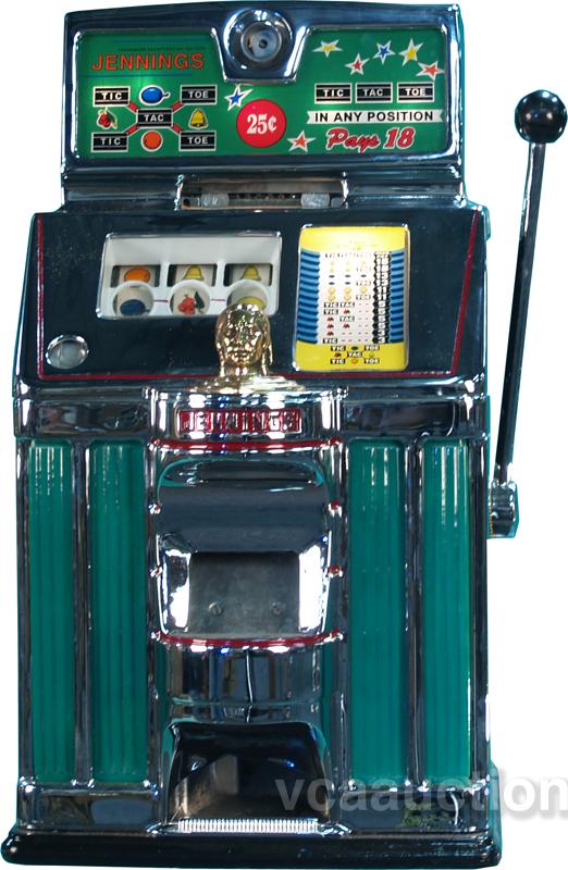 25 Cent Jennings Sun Chief Governor Tic-Tac-Toe Slot Ma