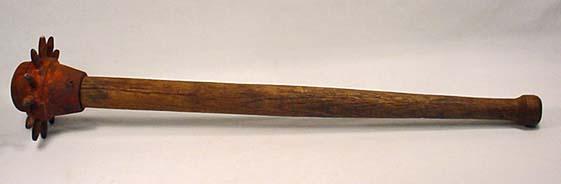 WW2 US ARMY MILITARY COMBAT TRENCH MACE W/ WOOD HA