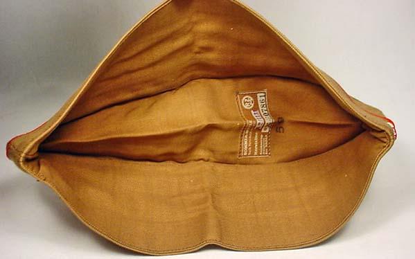 WW2 GERMAN NAZI WOMEN'S WORK HAT - Tag inside mark