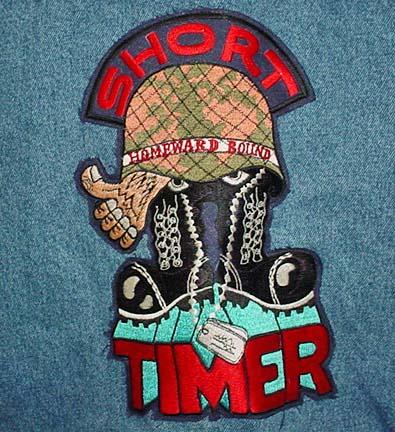 US WOODLAKE DENIM JACKET W/ SHORT TIMER PATCH ON T