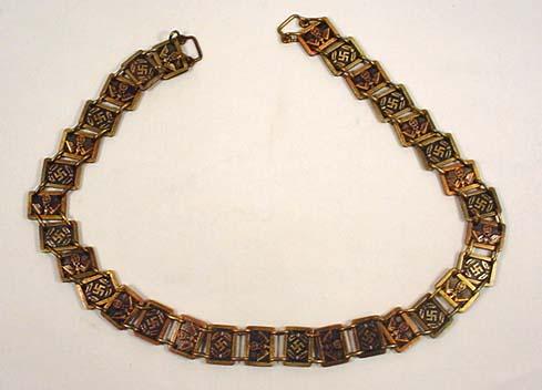 WW2 GERMAN NAZI ORNAMENTAL NECK CHAIN - Maker mark