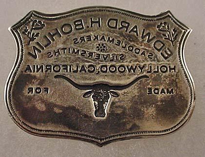 OLD WEST EDWARD BOHLIN HOLLYWOOD WESTERN PLAQUE