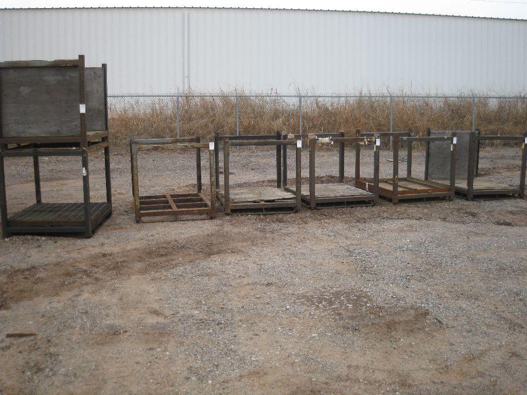 MODULAR STACKING IRON PALLET RACKS;