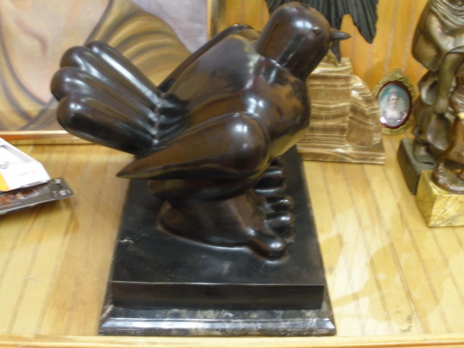 BOTERO BRONZE BIRD STATUE