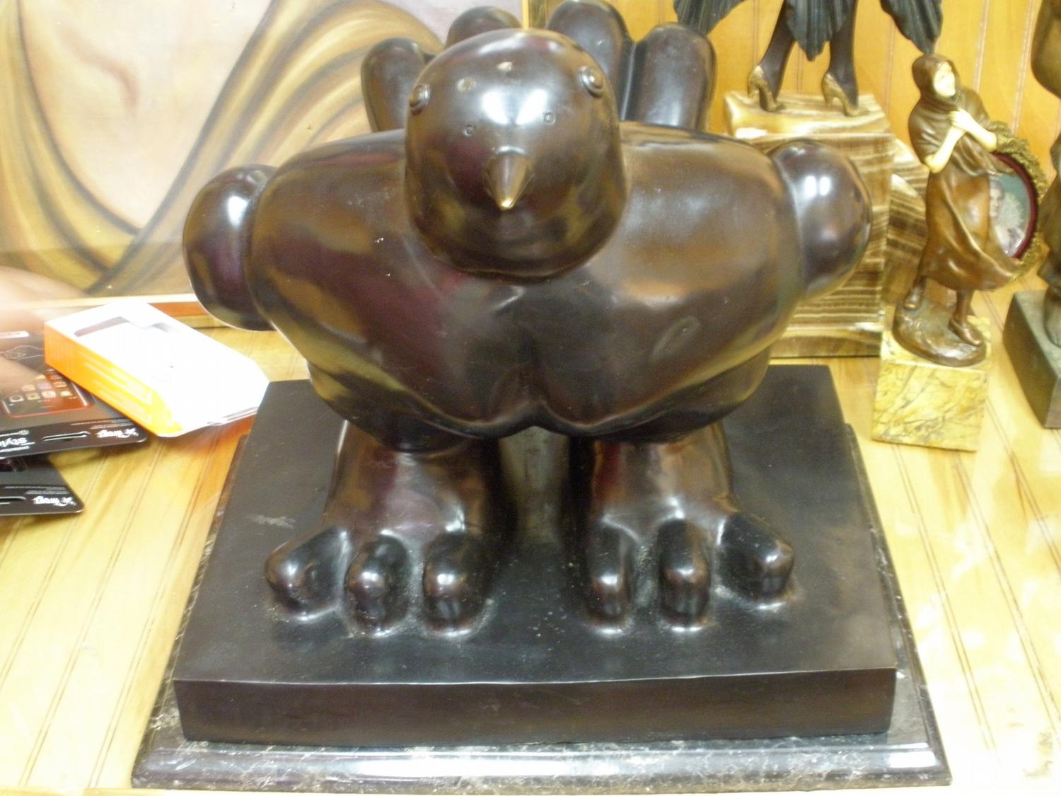 BOTERO BRONZE BIRD STATUE