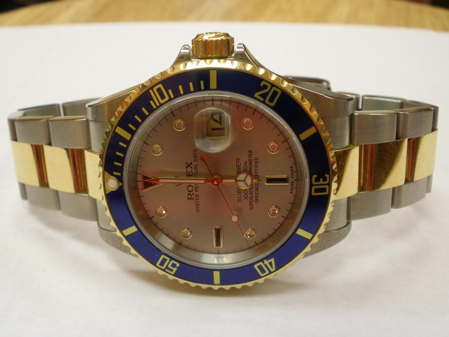 MENS ROLEX SUBMARINER WITH SERTI DIAL