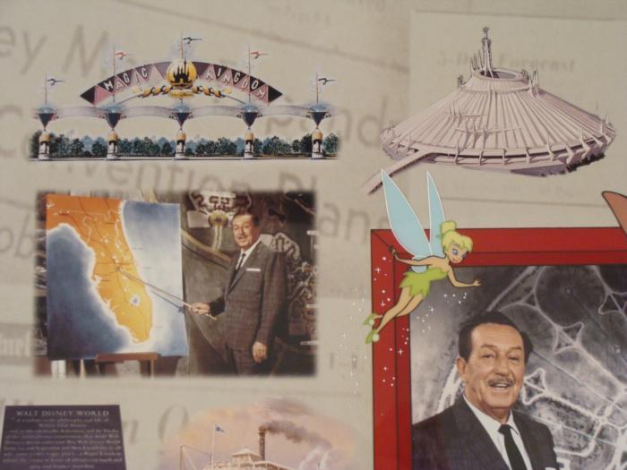 Walt Disney World Collage Sericel Animation Art Mickey