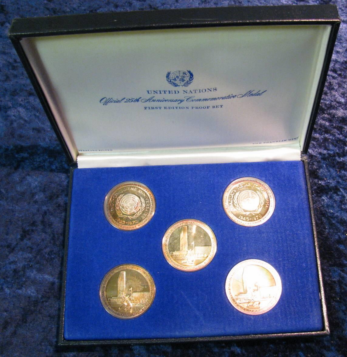 430. Five-Piece United Nations Official 25th Anniversary
