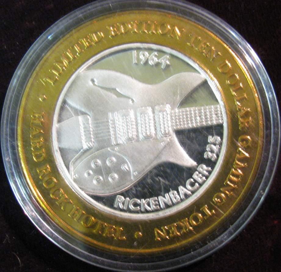 756. Hard Rock Hotel $10 Gaming Token. 1964. Bi-metal.