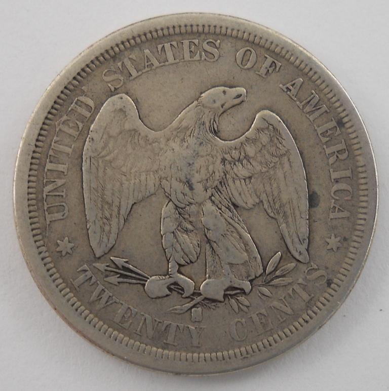 1875 - S United States Twenty-Cent Piece
