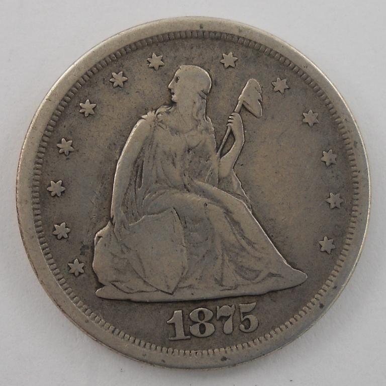 1875 - S United States Twenty-Cent Piece
