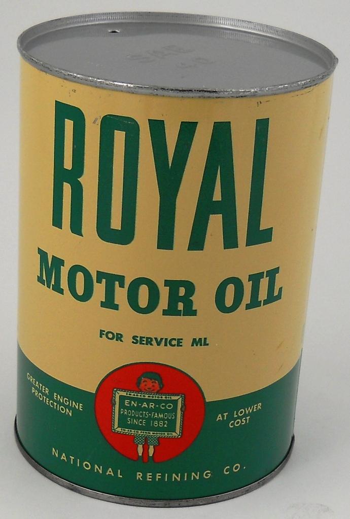 EN-AR-CO Royal Motor Oil Quart Can