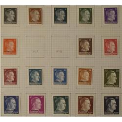 RARE COLLECTION OF WWII NAZI HITLER STAMPS-FROM OSTLAND