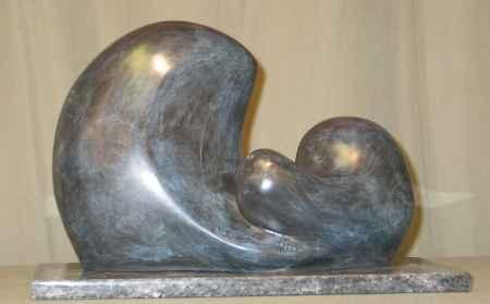 HUMAN CONCRETION MAGNIFICENT BRONZE SCULPTURE AFTER JEAN ARP