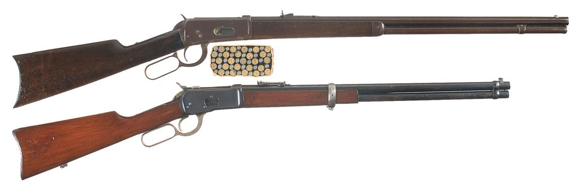 Two Lever Action Long Guns