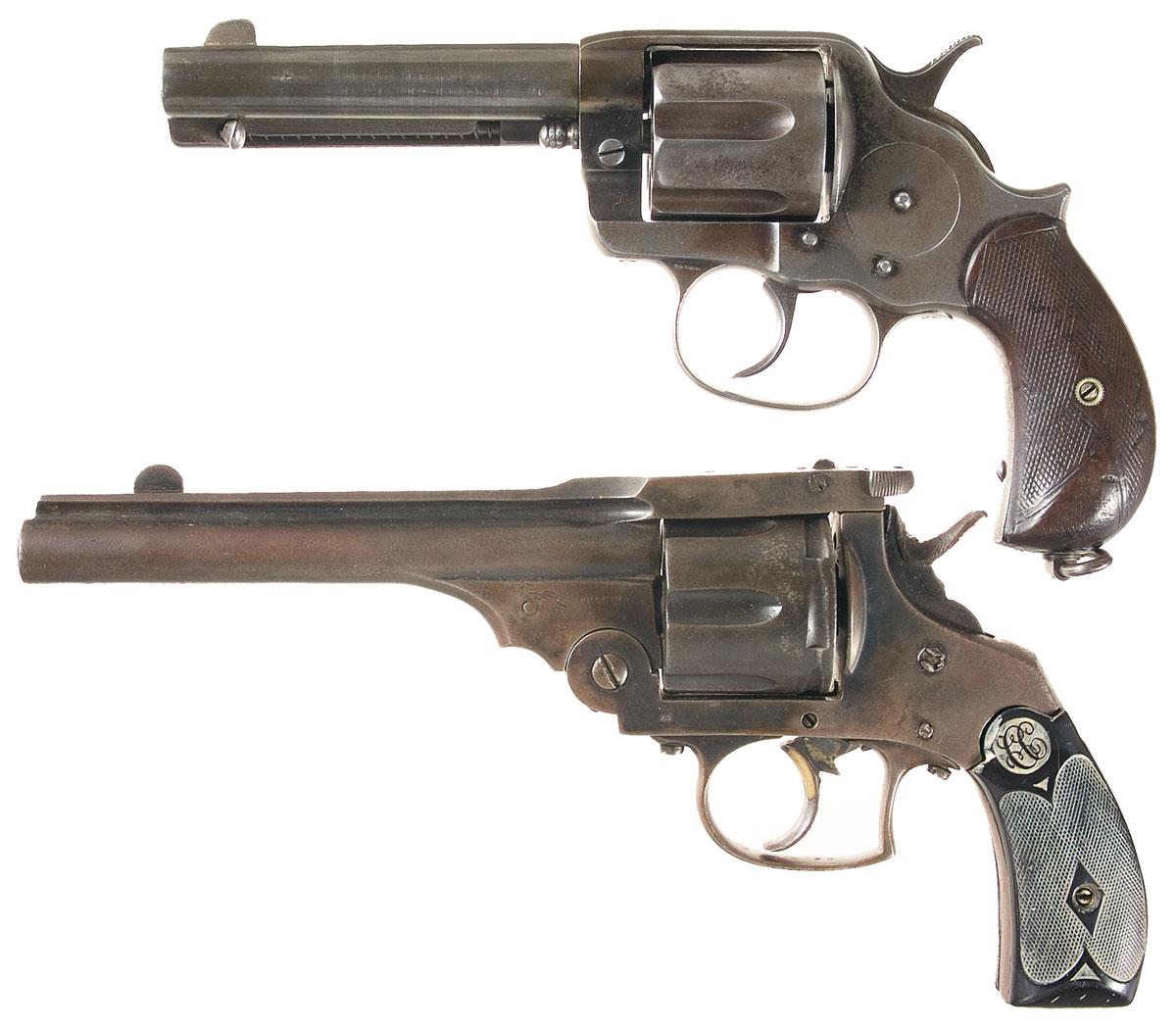 Two Antique Double Action Revolvers