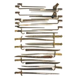 Assortment of Antique Bayonets