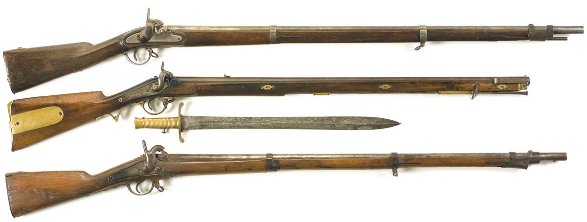 Three European Muskets