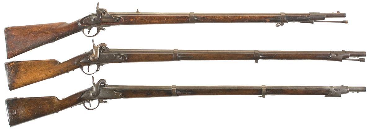 Three Percussion Long Guns