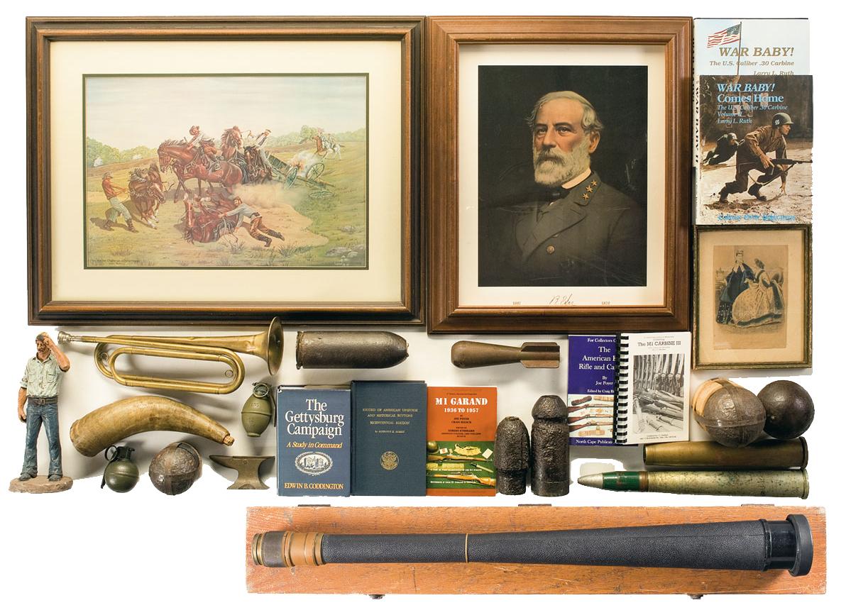 Large Assortment of Military Themed Collectibles