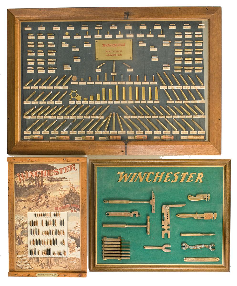 Two Winchester Bullet Board and One Winchester Tool Board