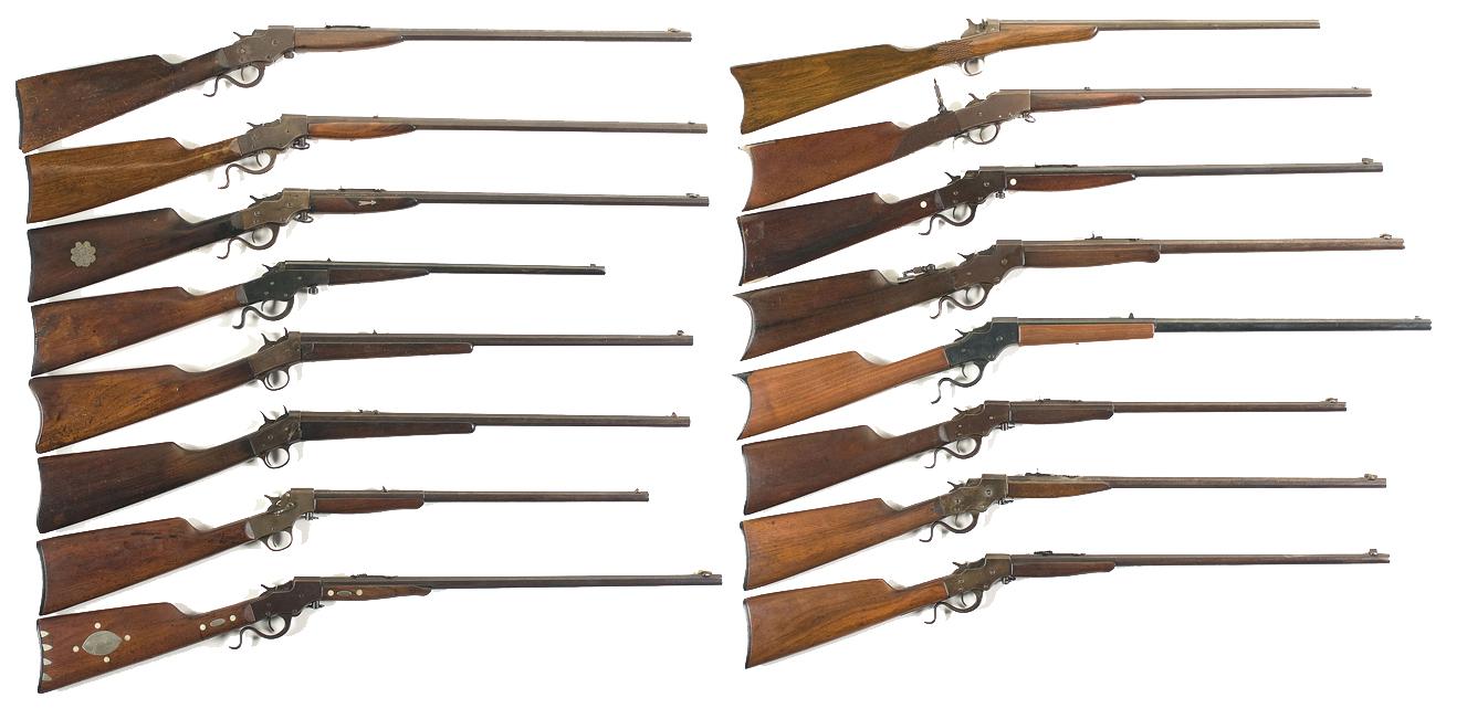 Sixteen Single Shot Rifles