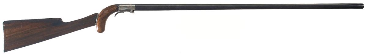 Smoothbore Underhammer Percussion Cane Gun with Detachable Stock