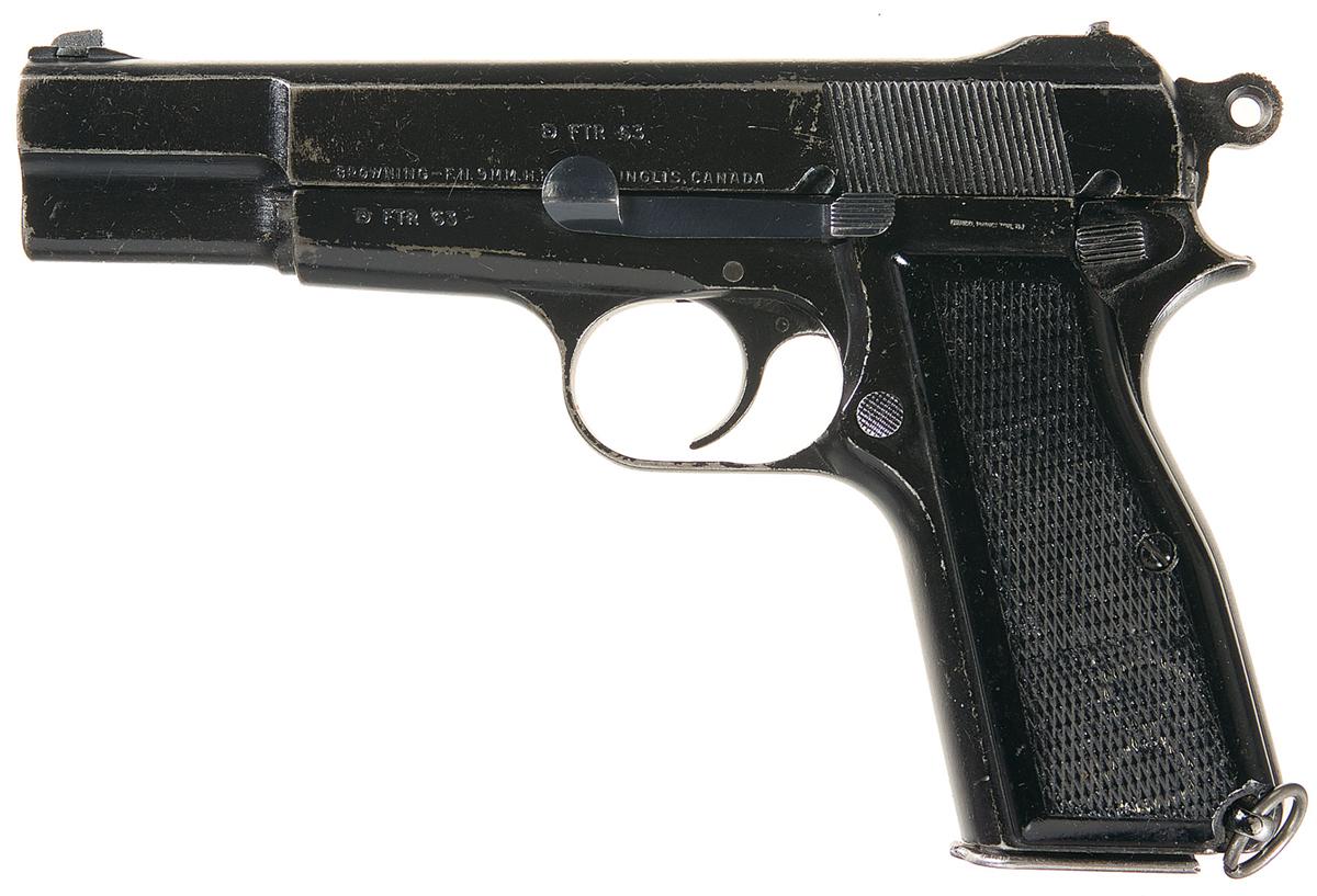 Canadian Inglis High Power Semi-Automatic Pistol