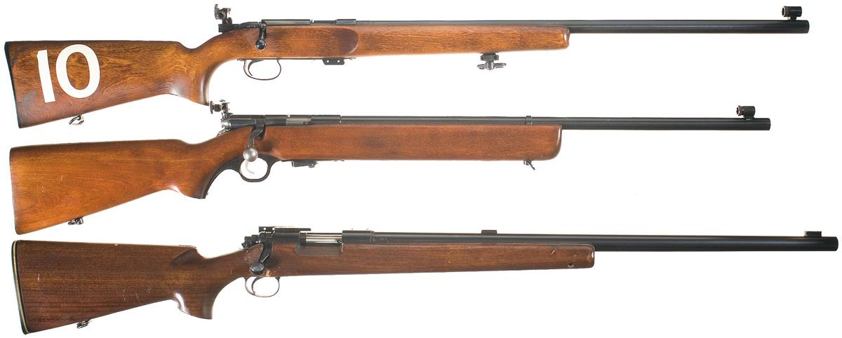 Three U.S. 22 Caliber Training Rifles A) Remington 541 Training Rifle ...