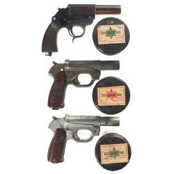 Three Nazi Flare Pistols
