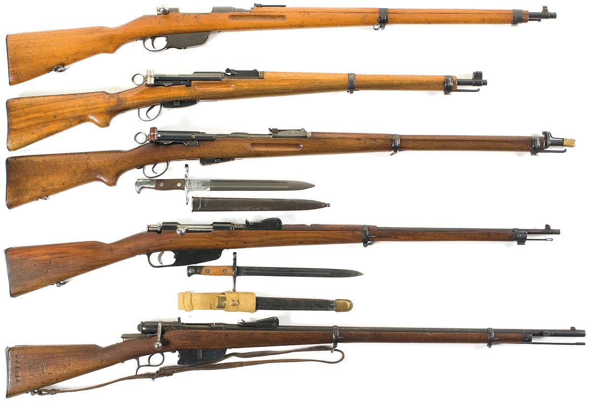 Five European Bolt Action Rifles