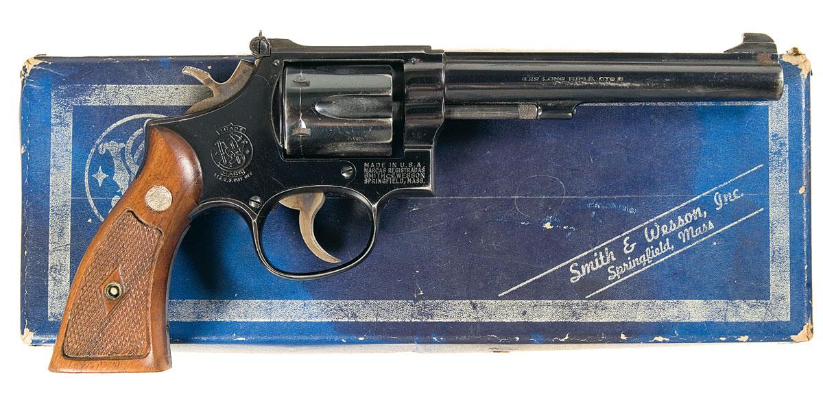 Smith & Wesson Model 17 K-22 Masterpiece Double Action Revolver with ...