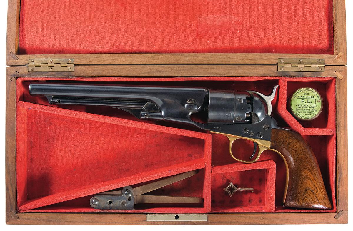 Colt Model 1860 Army Percussion Revolver with Case