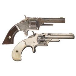 Two Antique .22 Caliber Smith & Wesson Revolvers