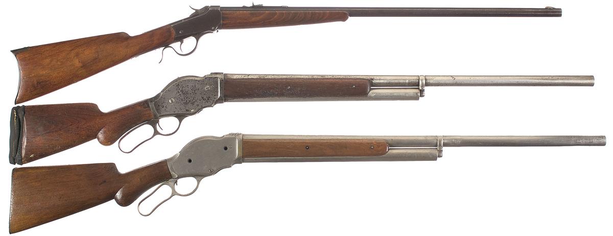 Three Winchester Long Guns