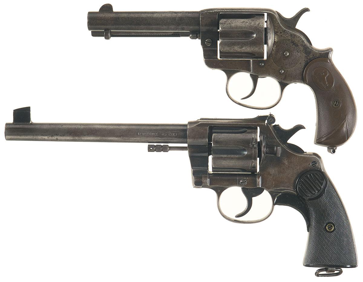 Two Colt Double Action Revolvers