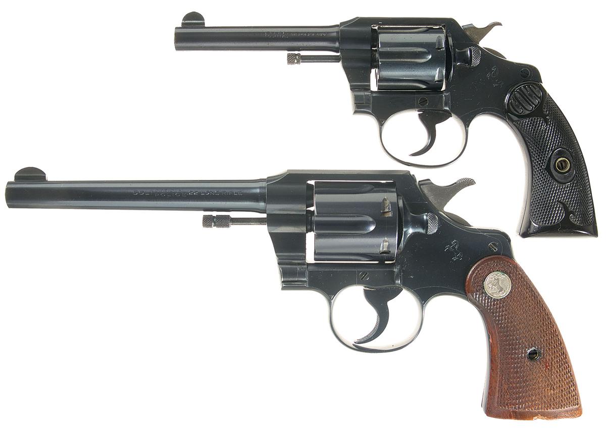 Two Colt Double Action Police Revolvers