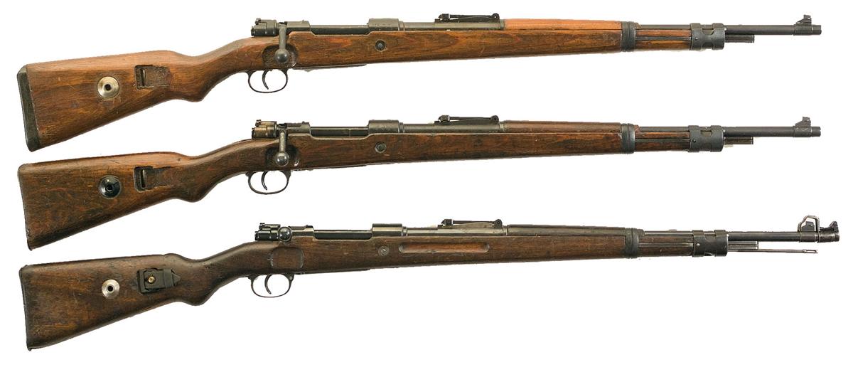 Three German Model 98 Bolt Action Rifles