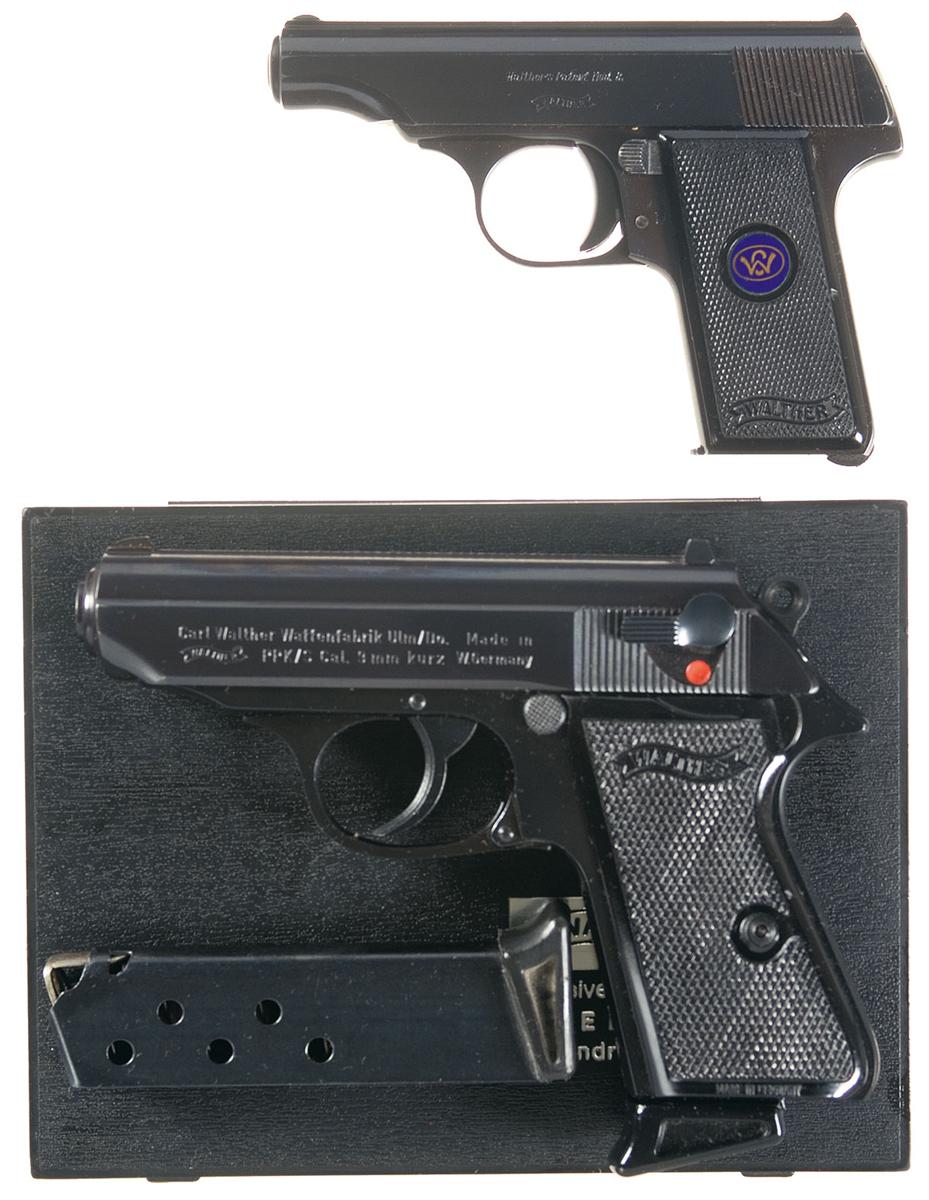 Two Walther Semi-Automatic Pistols