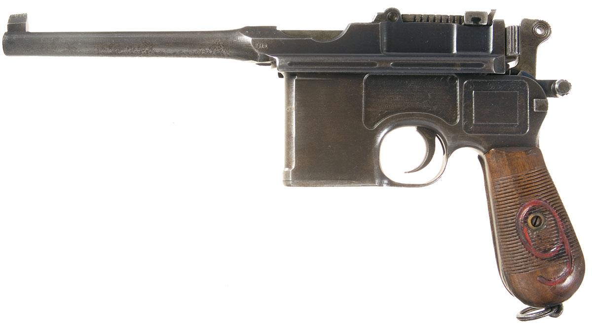 Mauser Red Nine Broomhandle Semi-Automatic Pistol