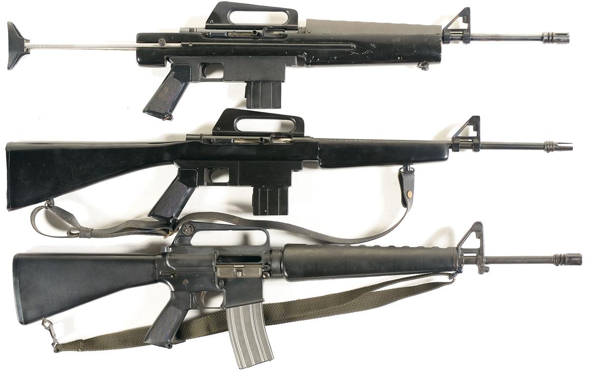Three Semi-Automatic Rifles