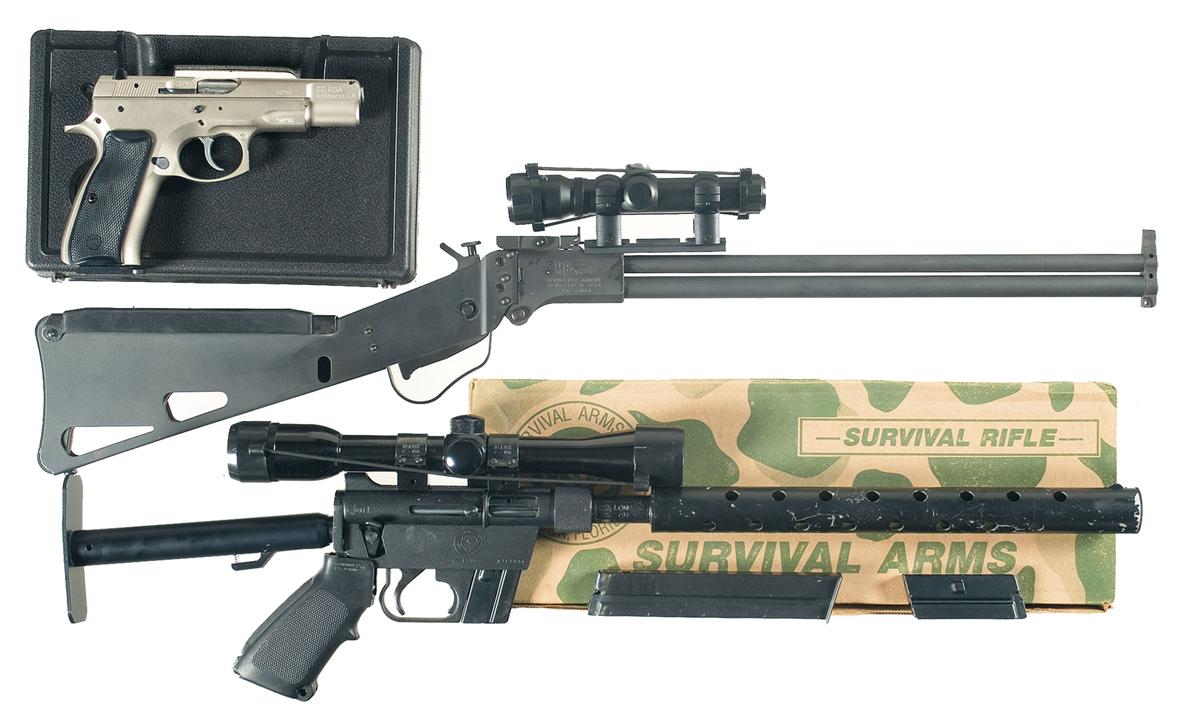 One Pistol, Survival Gun and Rifle