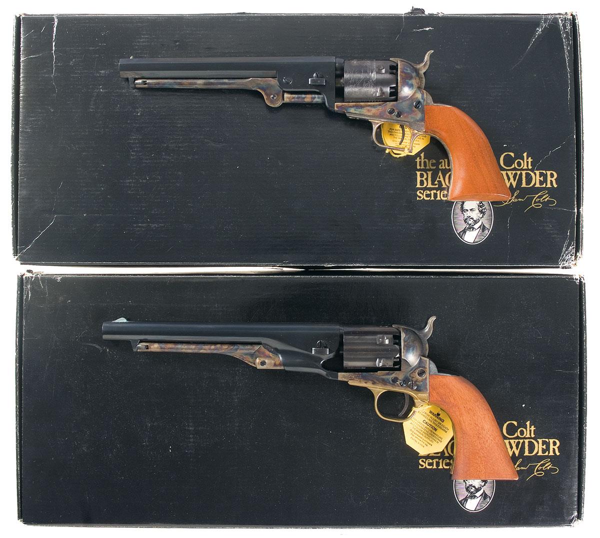 Two Boxed Colt Black Powder Series Revolvers