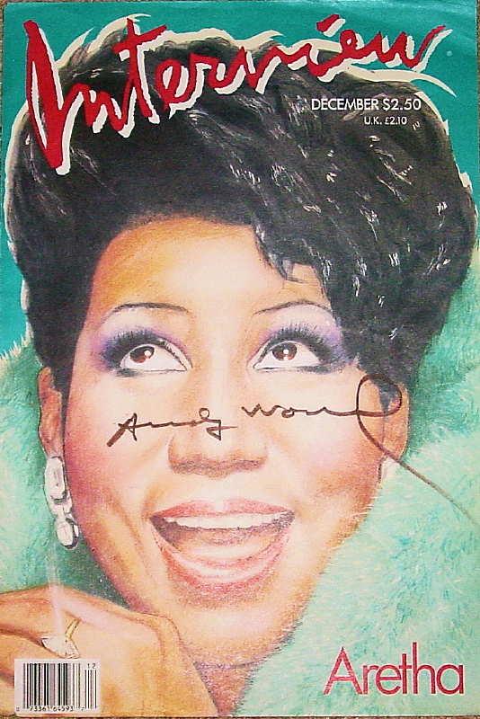 Andy Warhol, Signed Interview Magazine Cover